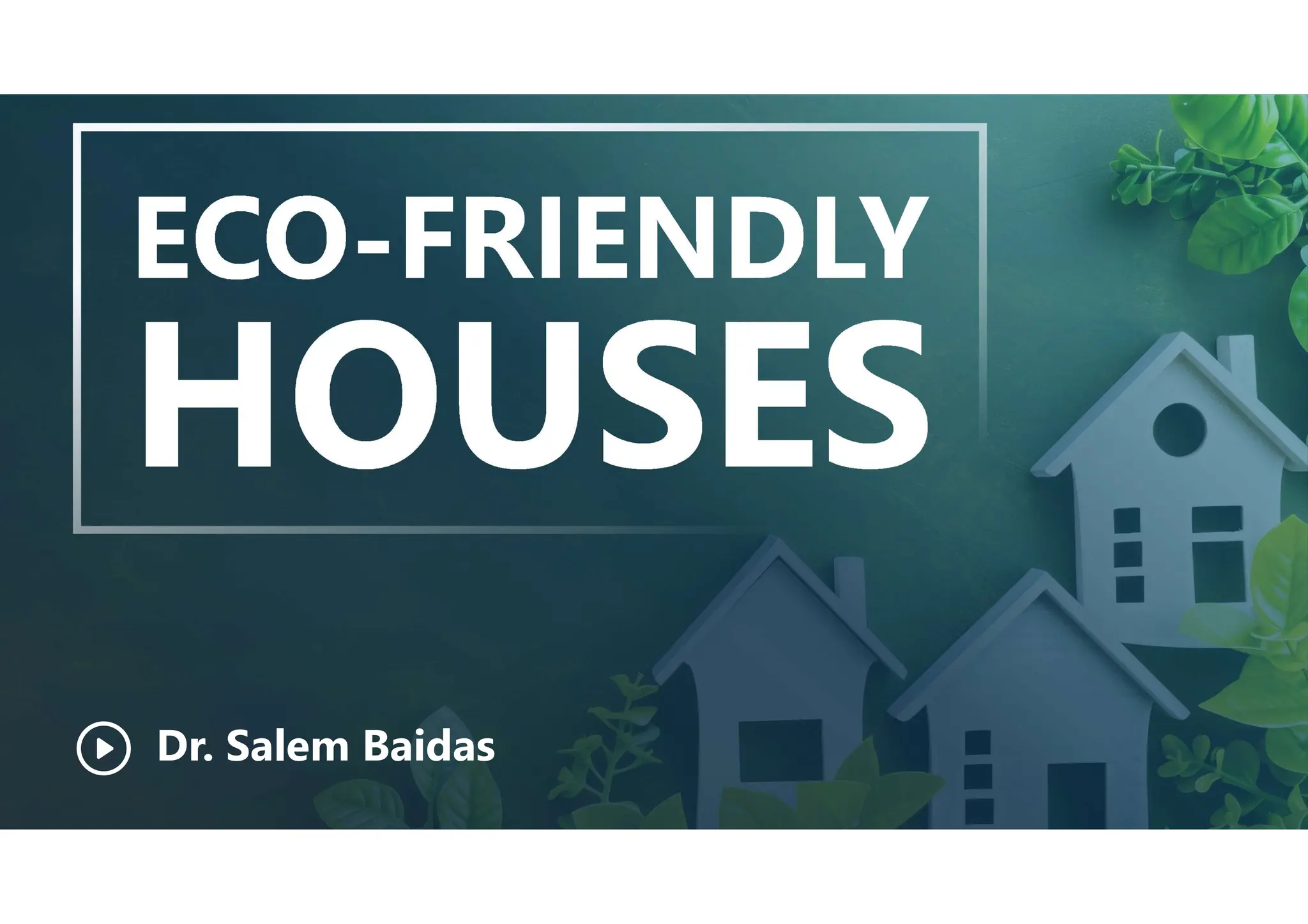 Eco Friendly Houses | PDF