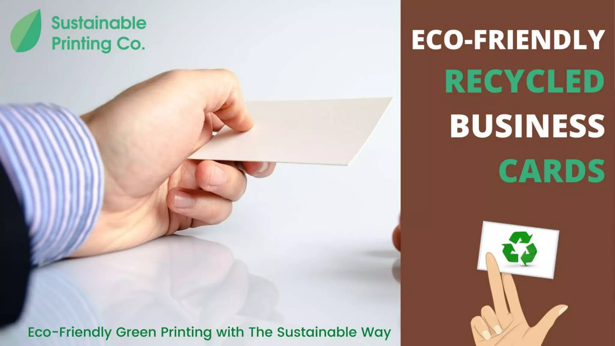 Eco friendly recycled business cards - sustainable printing | PPT