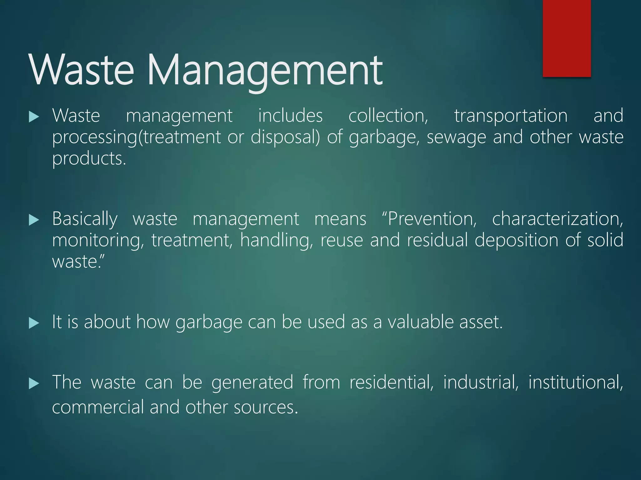 Eco-friendly Techniques of Solid Waste Management | PPTX