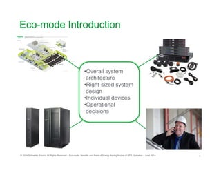 Eco-Mode: Benefits and Risks of Energy Saving Modes of UPS Operation | PDF