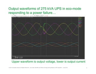 Eco-Mode: Benefits and Risks of Energy Saving Modes of UPS Operation | PDF