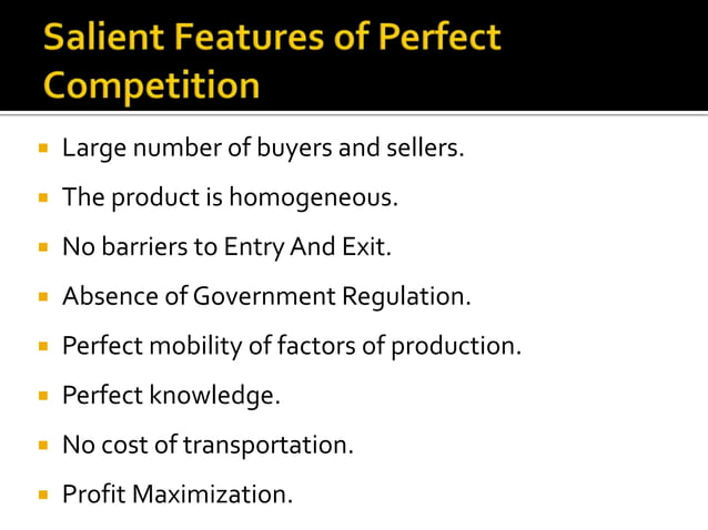Perfect Competition And Its Price Determination | PPTX