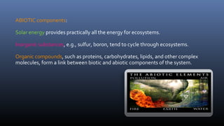 Eco system | PPT | Biological Sciences | Science