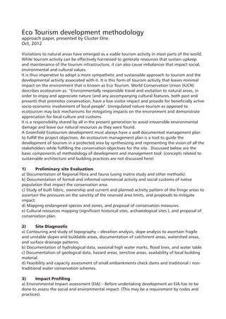 Eco tourism-approach paper | PDF