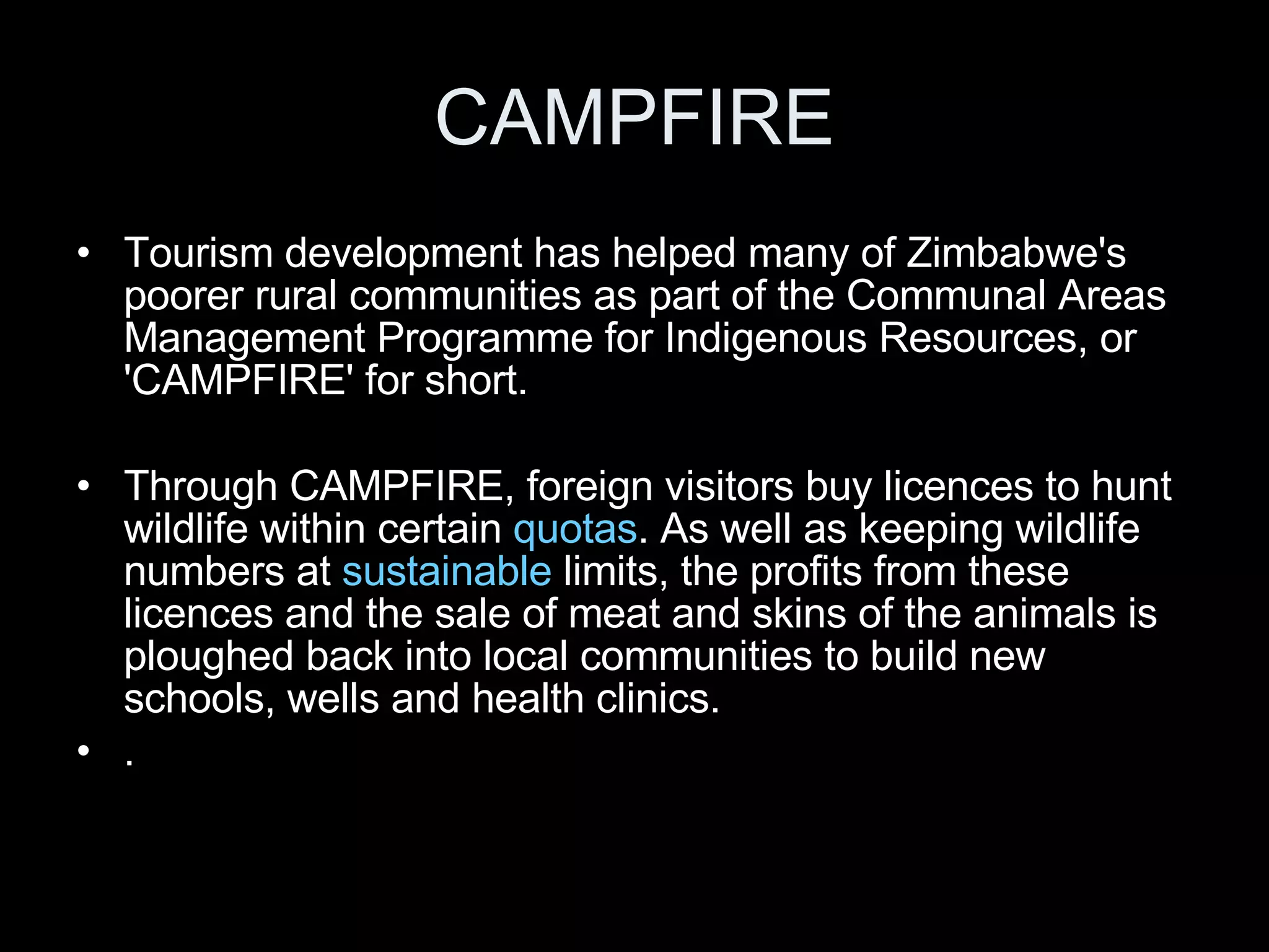 Eco Tourism In Zimbabwe | PPT