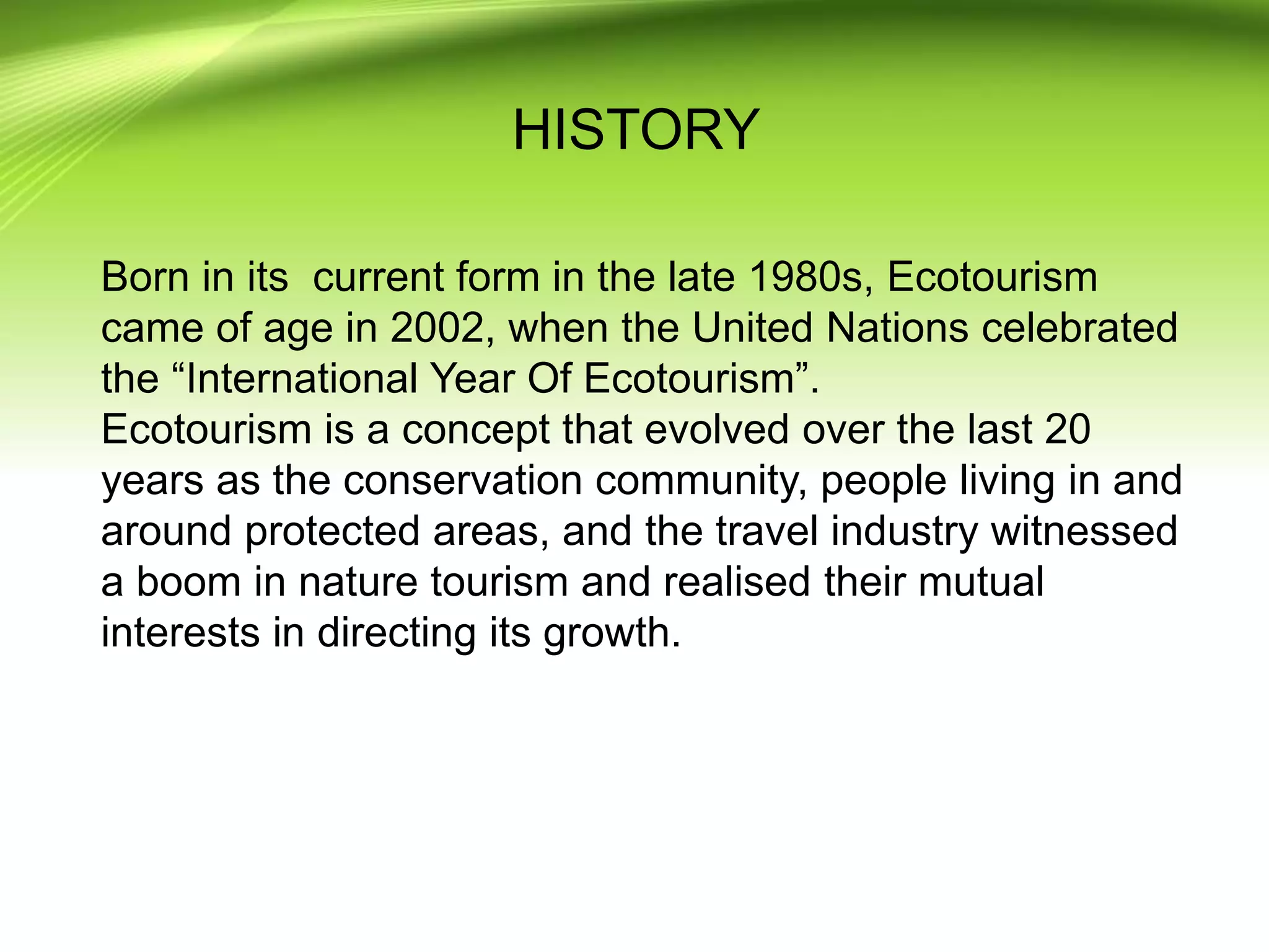 Ecotourism: A brief study of Tripura state | PPTX