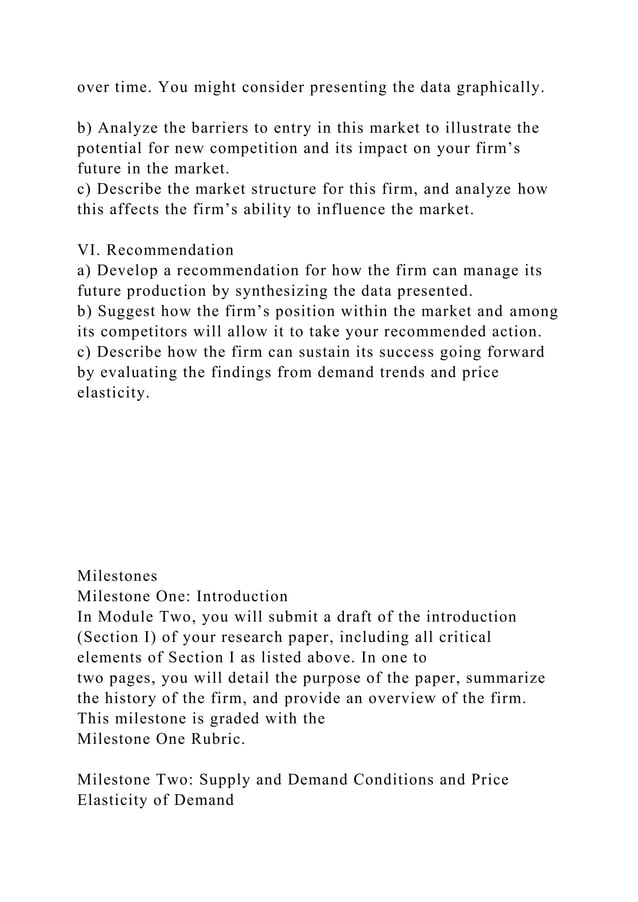 ECO 201 Final Project Guidelines and Rubric Overview .docx | Business ...