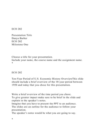 ECO 202 Milestone One Guidelines and Rubric Macroeconomic .docx