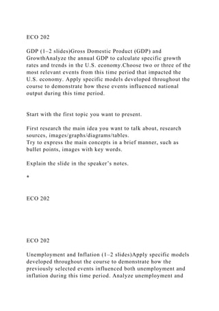ECO 202 Milestone One Guidelines and Rubric Macroeconomic .docx