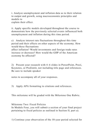 ECO 202 Milestone Three Guidelines and Rubric Monetary Pol.docx