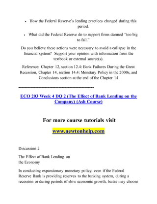 ECO 203 Success Begins /newtonhelp.com | PDF