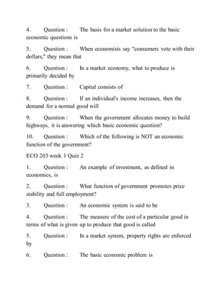 ECO 203 Success Begins /newtonhelp.com | DOCX