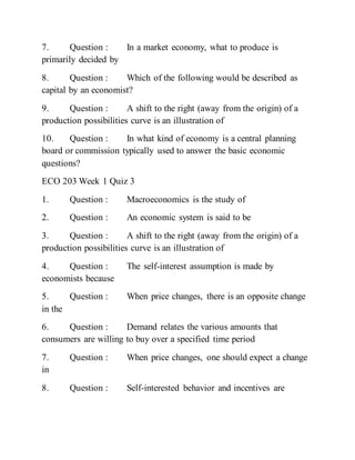 ECO 203 Success Begins /newtonhelp.com | DOCX