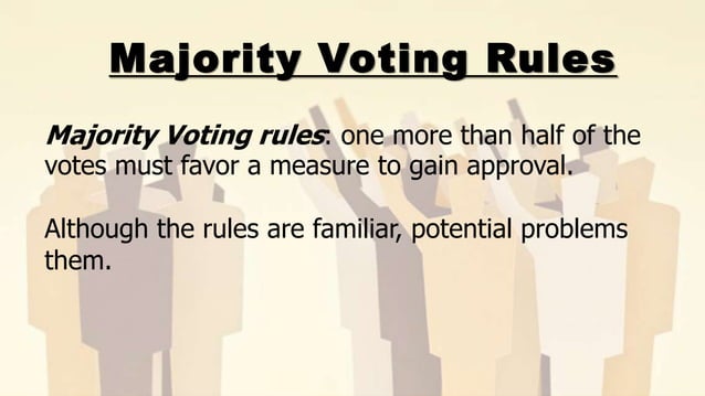 Majority Voting Rule | PPT