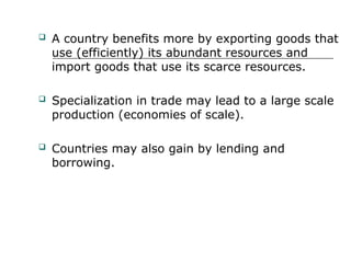The introduction to International Economics | PPT