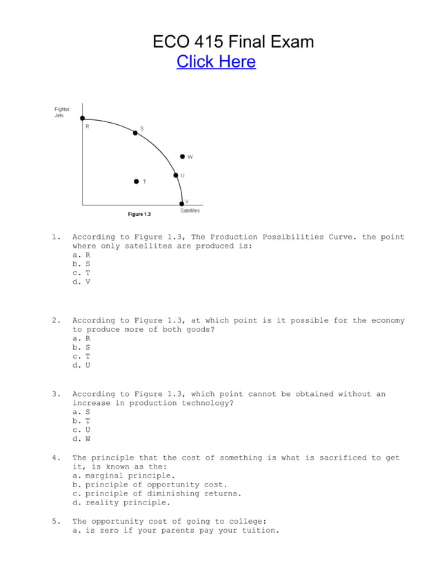 Eco 415 final exam | RTF