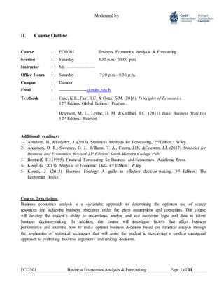 Eco501 course handbook s - copy | DOCX