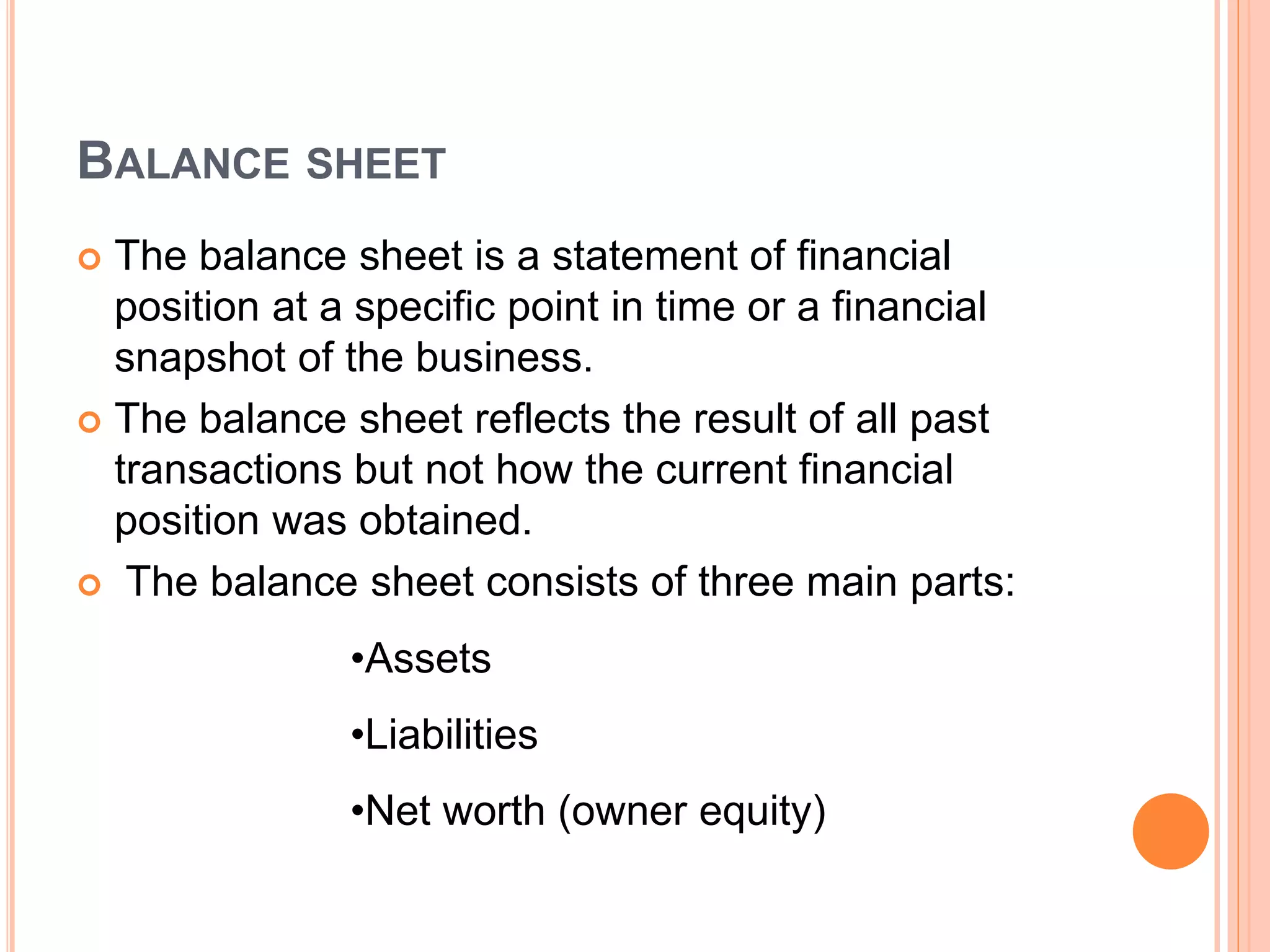 preparation of financial statements | PPTX