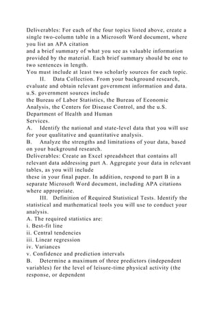 ECO 510 Final Project Guidelines and Rubric Overview The final.docx ...