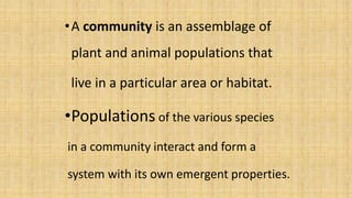 Eco 5 community ecology | PPTX