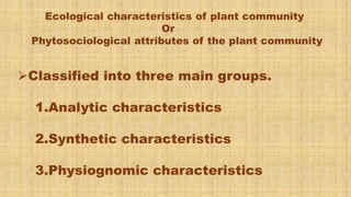 Eco 5 community ecology | PPTX