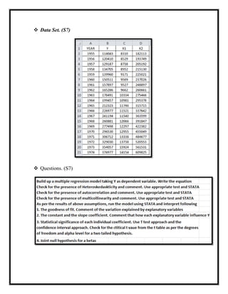 Econometrics solution in Stata | PDF