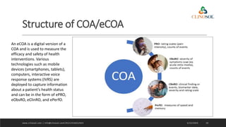 eCOA and ePRO and Their Use in Clinical Trials_pptx | PPTX