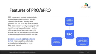 eCOA and ePRO and Their Use in Clinical Trials_pptx | PPTX