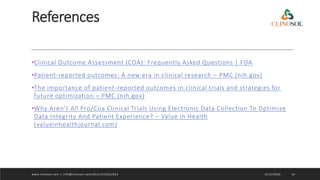 eCOA and ePRO and Their Use in Clinical Trials_pptx | PPTX