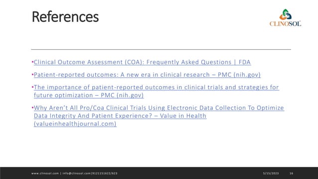 eCOA and ePRO and Their Use in Clinical Trials_pptx | PPTX ...