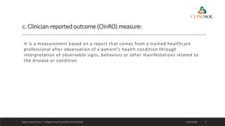 eCOA and ePRO and Their Use in Clinical Trials_pptx | PPTX
