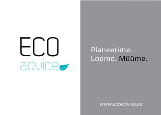 Eco Advice - omaraamat | PDF | Real Estate Industry | Industries