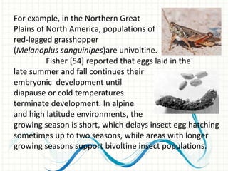 Seasonality in insects | PPTX