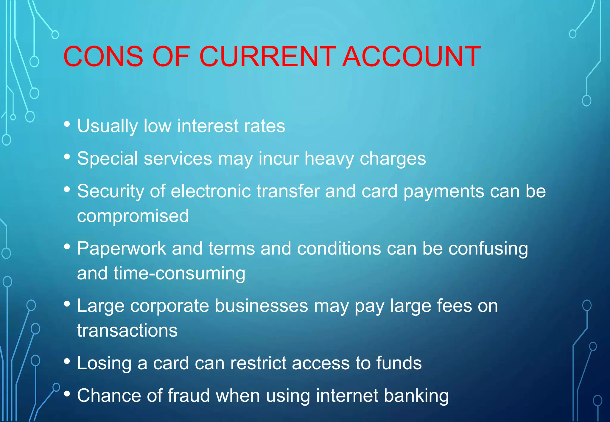 types of accounts in a bank | PPTX