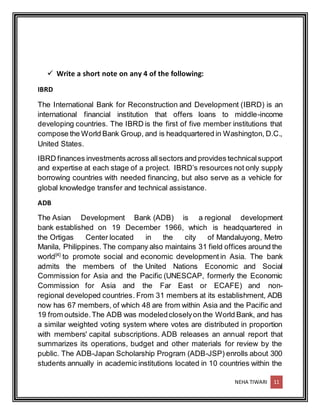 ECONOMICS {WTO, BOP, WB..ETC.}most common assignment topics in ...