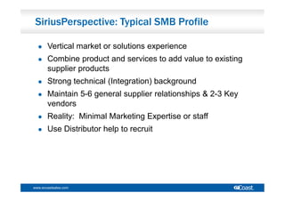 Designing & Executing Channel Marketing Campaigns for SMB Partners | PPT