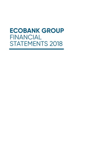 Ecobank annual report 2018 | PDF