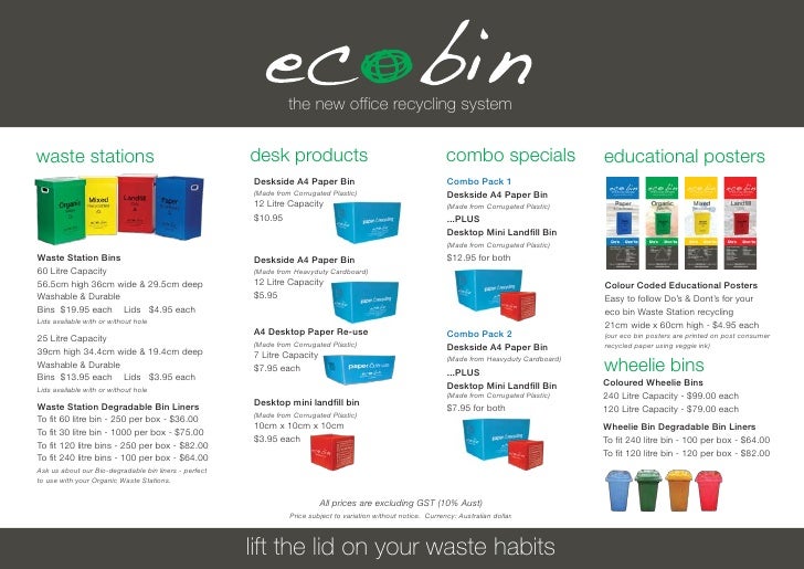 Eco Bins Info Brochure