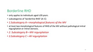 Ecocardiographic screening of rhd | PPT