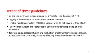 Ecocardiographic screening of rhd | PPTX
