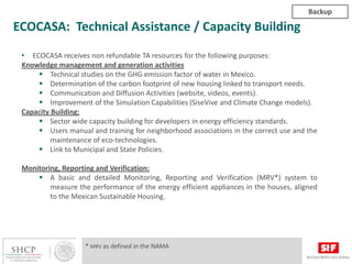 Ecocasa program final november 2013 | PPTX