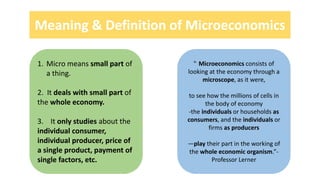 Introduction to Micro and Macro Economics | PPTX