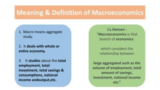 Introduction to Micro and Macro Economics | PPTX