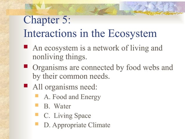 Ecosystem, habitat and community, Niche ppt | PPT