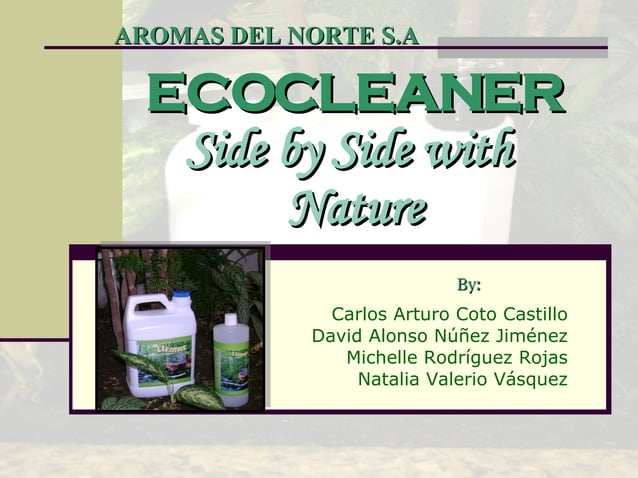 Ecocleaner | PPT
