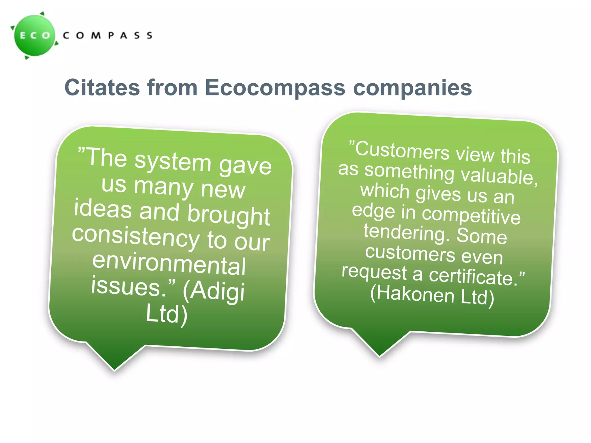 Ecocompass presentation | PPTX