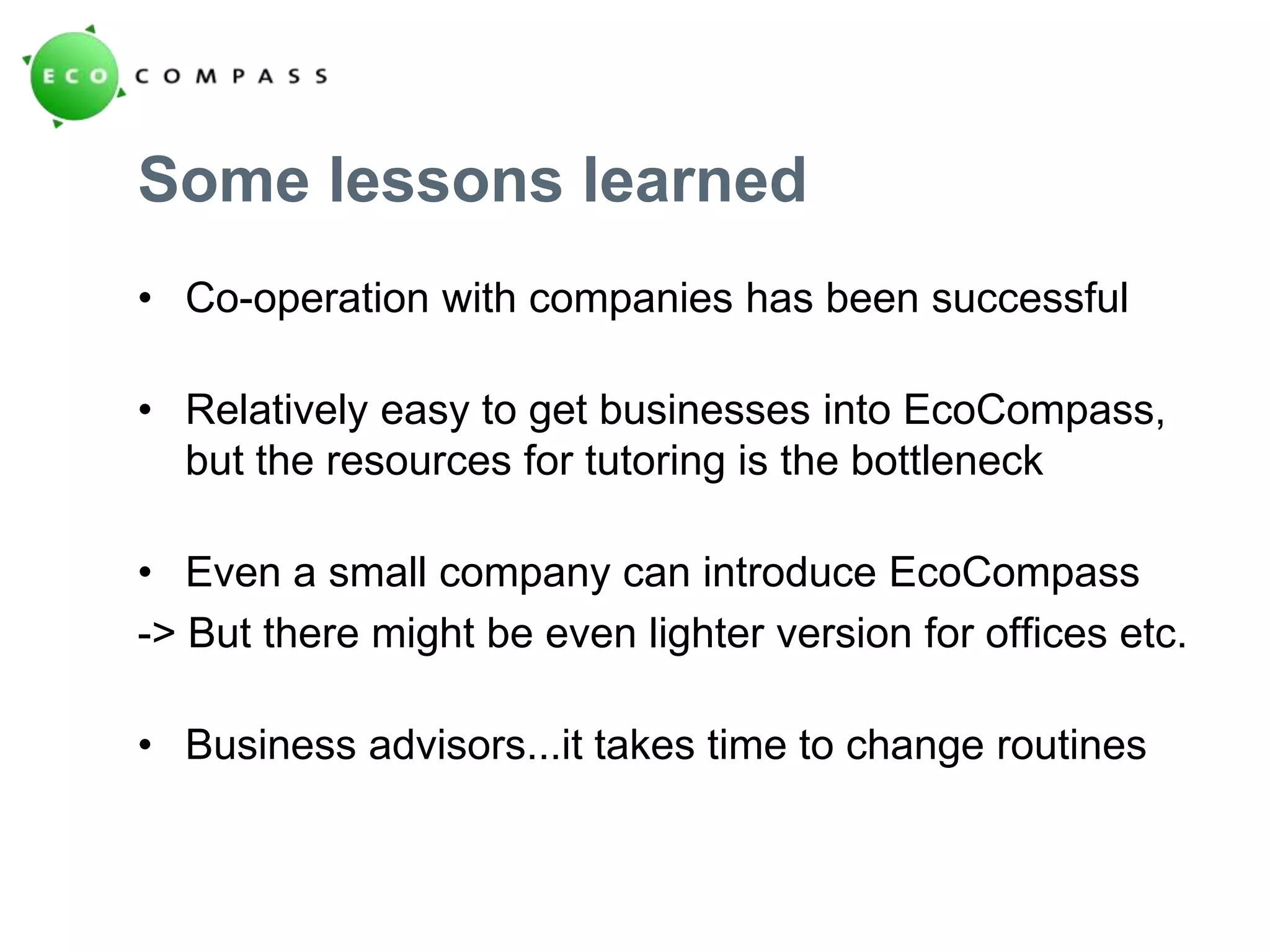 Ecocompass presentation | PPTX