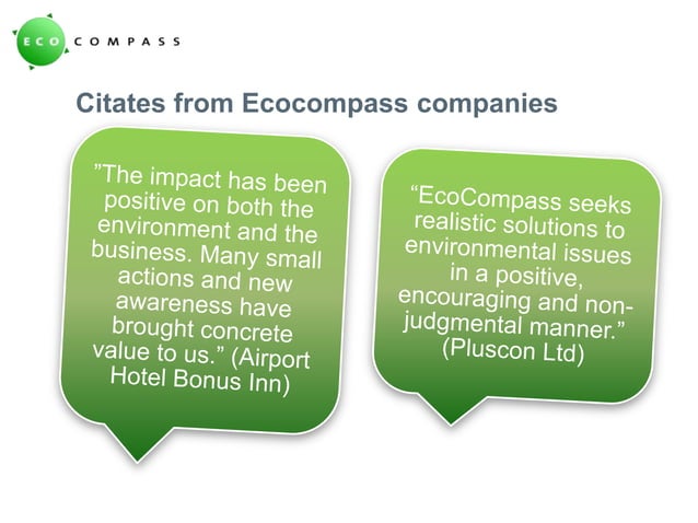 Ecocompass presentation | PPT
