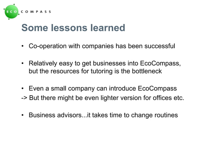 Ecocompass presentation | PPT