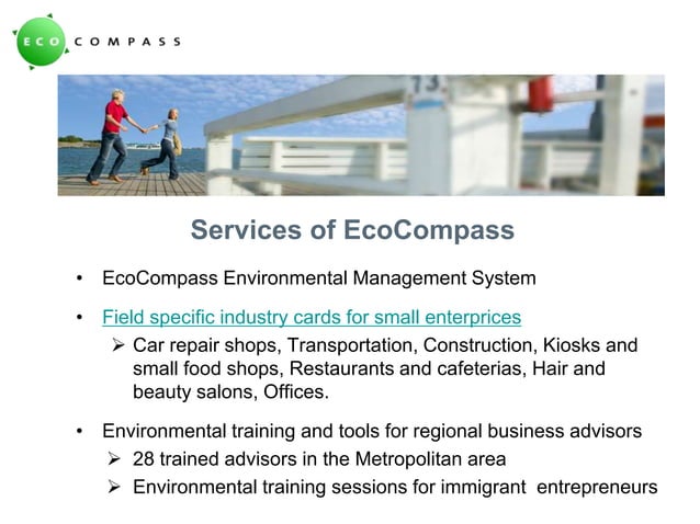 Ecocompass presentation | PPTX | Environmental Services Industry | Industries